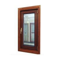 China Aluminium Profile Tilt And Turn UPVC Window Mahogany  Certificated for sale