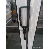 China Bifold Sliding Glass Folding Window Doors For Patio 77mm Insulated Aluminum for sale