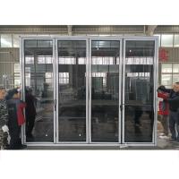 China Security Aluminium Folding Door Front Exterior Bifold Doors For Patio for sale