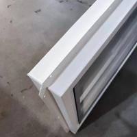 China Casement UPVC Hopper Window Apricot Profile Waterproof for sale