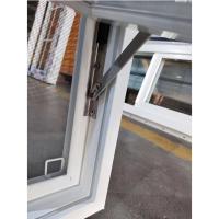 China Egress White Vinyl UPVC Hopper Window Windproof Customized Temperd Glass for sale