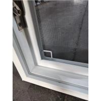 China Egress White Vinyl UPVC Hopper Window Windproof Customized Temperd Glass for sale