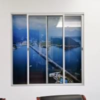 China 48x48 Horizontal Aluminum Sliding Window And Door With Four Track System for sale