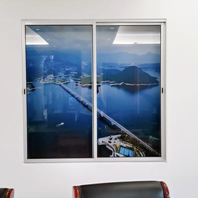 China 48x48 Horizontal Aluminum Sliding Window And Door With Four Track System for sale