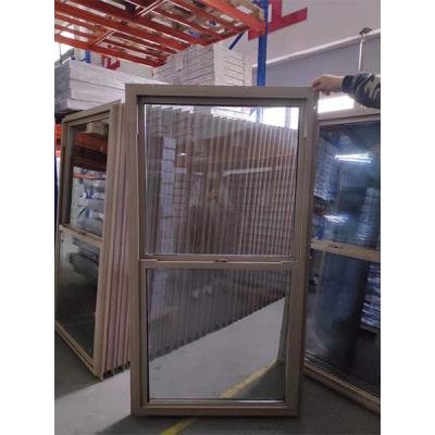 China Tudor Home UPVC PVC Aluminium Windows Single Hung With Mesh for sale