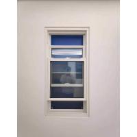 China NFRC Double UPVC Double Hung Window 105mm for sale