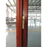 China Windproof Tilt And Turn UPVC Window Oak Finish for sale