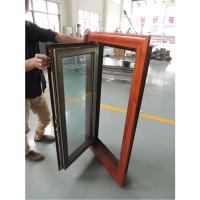 China Windproof Tilt And Turn UPVC Window Oak Finish for sale