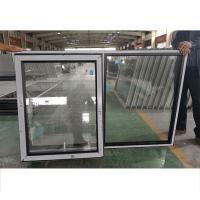 China Outswing Aluminum UPVC Awning Window Double Glazed Windproof Hurricane for sale