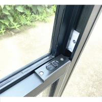 China Black Sash Hung Single Pane Vinyl Windows 58mm Aluminum Alloy for sale