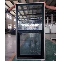China Heat Insulated UPVC Single Hung Window Ventilator White Black for sale