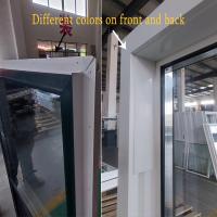 China Heat Insulated UPVC Single Hung Window Ventilator White Black for sale