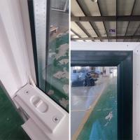 China Heat Insulated UPVC Single Hung Window Ventilator White Black for sale