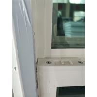China Slimline UPVC Single Hung Window With Custom Made Glass for sale
