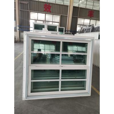 China Aluminium Vertical UPVC Single Hung Window Grill Design For Ranch Home for sale