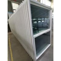 China American Design UPVC Single Hung Window With Double Tempered Glass And Crescent Lock for sale