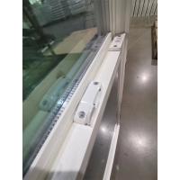 China Sash Vertical Fixed Impact Anthracite UPVC Windows 87mm for sale