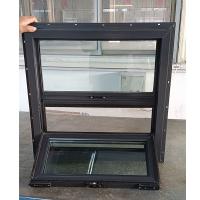 China Single Slide UPVC Openable Window Anthracite Grey PVC Vinyl Plastic for sale