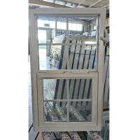 China Sash Vertical Fixed Impact Anthracite UPVC Windows 87mm for sale