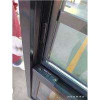 China Black Anthracite UPVC Single Hung Window With Double Glass for sale