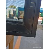 China Black Anthracite UPVC Single Hung Window With Double Glass for sale