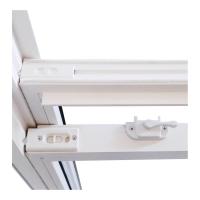 China 105 Series Fixed UPVC Double Hung Window With Tilt Hurricane Impact for sale