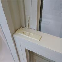 China 105MM Vinyl Profile PVC Ventilator Window White With Grill for sale