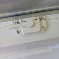 China 105MM Vinyl Profile PVC Ventilator Window White With Grill for sale