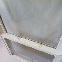 China 105MM Vinyl Profile PVC Ventilator Window White With Grill for sale