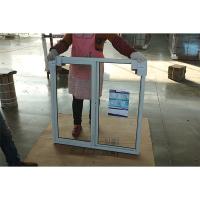 China Reception Area UPVC Sliding Window with Frosted Glass Privacy  Cheap Replacement UPVC Sliding Window for Home Renovation for sale