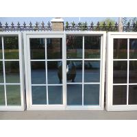 China Stained Glass UPVC Sliding Window And Door With Plastic Grill for sale