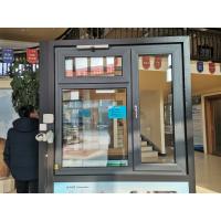 China Customized Anthracite Sash Tilt And Turn UPVC Window Tempered Double Glass for sale