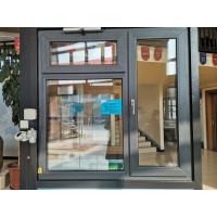 China Customized Anthracite Sash Tilt And Turn UPVC Window Tempered Double Glass for sale