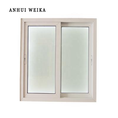 China Space Saving UPVC Sliding Glass Windows With Fiberglass Fly Screen Easy Operation for sale
