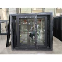 China Black Electrophoresis Aluminum Sliding Window And Door 4x4 for sale