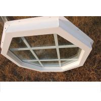 China UPVC Vinyl Octagon Fixed Glass Window 75mm Profile for sale