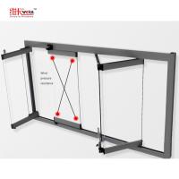 China Tempered Glass Bay Folding Window Doors Anodized Finished for sale