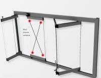 China Aluminium Folding Double Glazed Bifold Windows Hurricane Proof Custom for sale