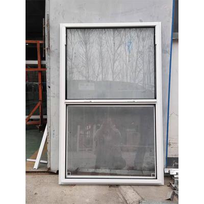 China Soundproof Single Sash Top Aluminum Hung Window For Bathroom for sale