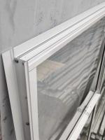 China White Vinyl 48x48 Single Hung Window With Net Screen for sale