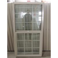 China PVC Lower Panel Low-E Glass Top Fixed Sash Single Hung Window Crescent Lock for sale