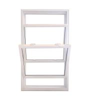 China Sliding UPVC Double Hung Window Ventilator 30X60 Vinyl Glass for sale