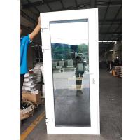 China Upvc Vinyl Plastic Double Glazed Windows Right Outswing Exterior Door ODM for sale