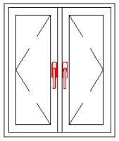 China Upvc Vinyl Plastic Double Glazed Windows Right Outswing Exterior Door ODM for sale