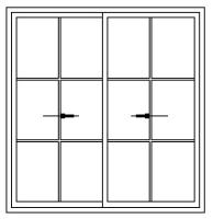 China French Balcony UPVC Sliding Window And Door Anti Theft for sale