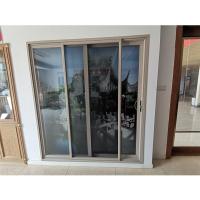 China 5.5inch UPVC Sliding Window And Door Interior Tempered Glass UPVC Patio Doors for sale
