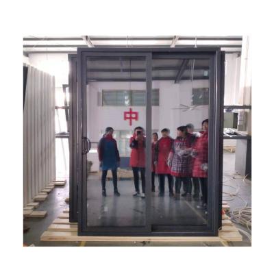 China WEIKA Horizontal Customized Kitchen UPVC Sliding Door Engineered Vinyl for sale