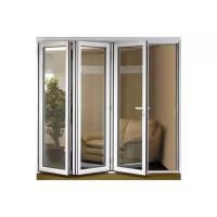 China Aluminium Glass folding Bifold Window Doors Vinyl Pvc Upvc for sale