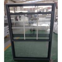 China Single Tilt Sash Aluminum Hung Window Ventilation Double Glazed Black for sale