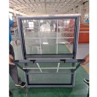China Single Tilt Sash Aluminum Hung Window Ventilation Double Glazed Black for sale